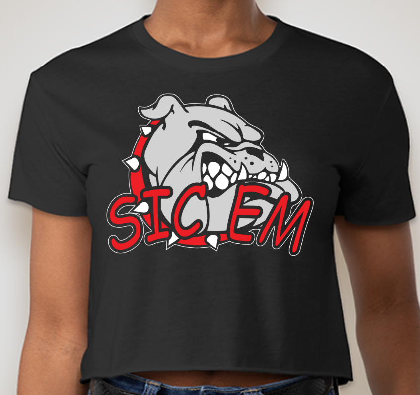 SIC EM Crop Top – Horns Down Shop